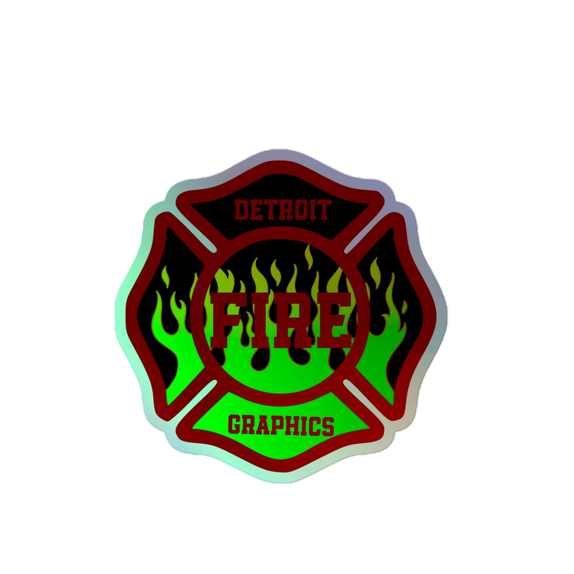 Holographic sticker – Detroit Fire Graphics