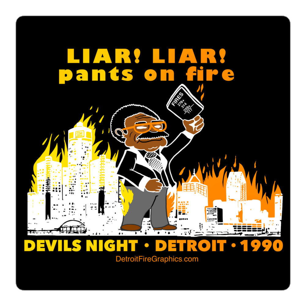 Devil's Night 1990 sticker – Detroit Fire Graphics