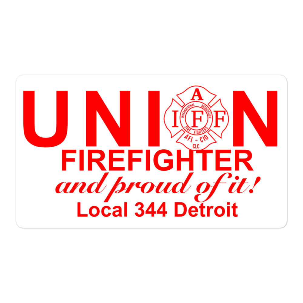 344 Union sticker – Detroit Fire Graphics